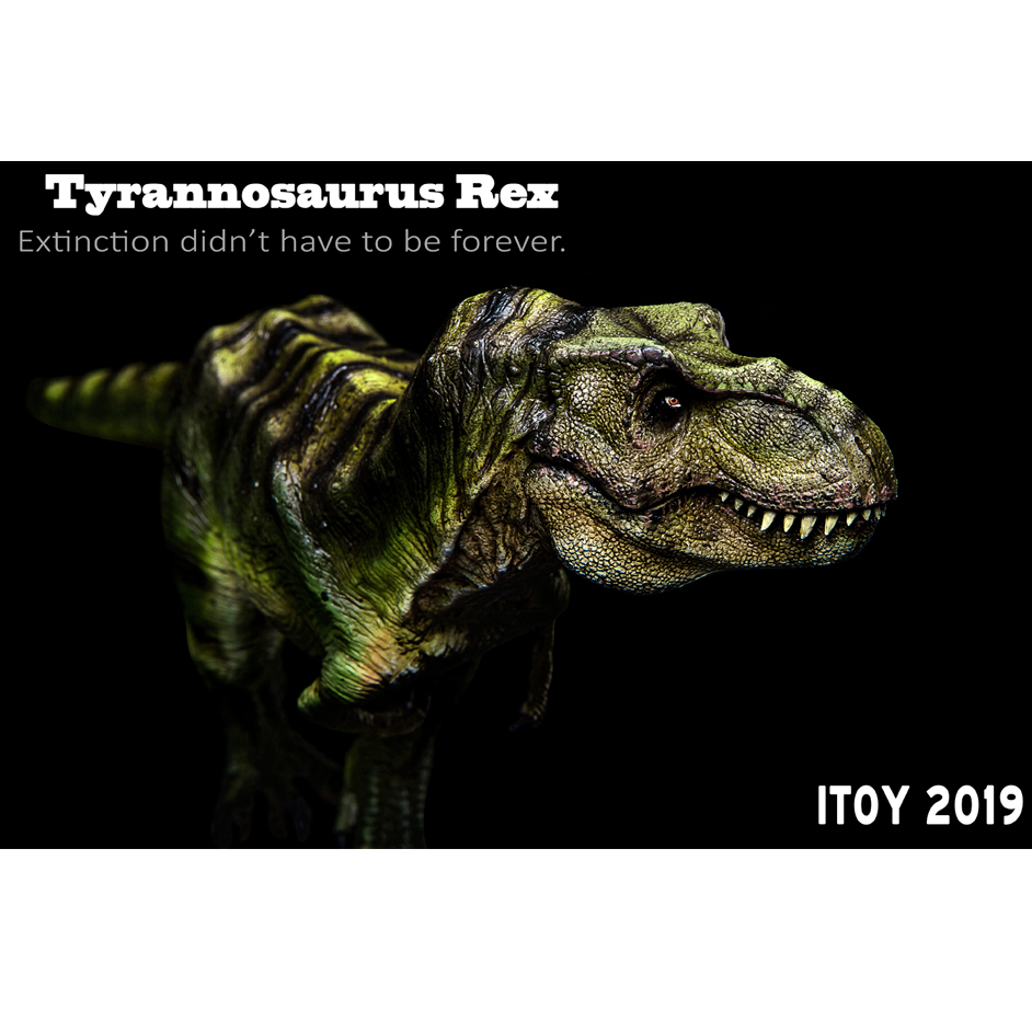 TIRANOSSAURO REX VERDE I-TOY T.REX MACHO JURASSIC PARK COM BASE ...