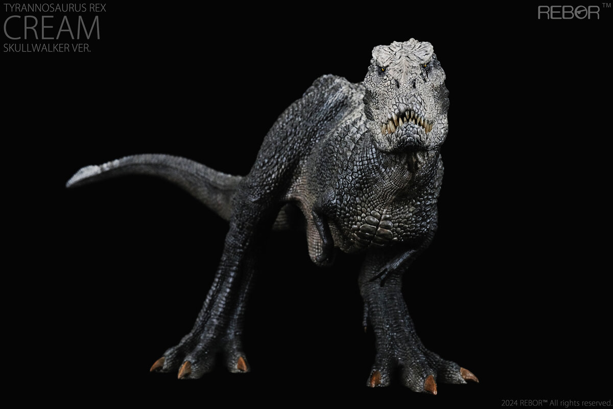 TIRANOSSAURO REX CREAM PRETO SKULLCRAWLER REBOR MODELO VASTATOSSAURO ...