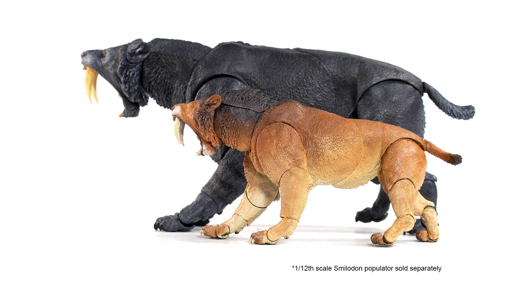SMILODON POPULATOR MARROM 1/18 BEASTS OF THE CENOZOIC TIGRE DENTES DE ...