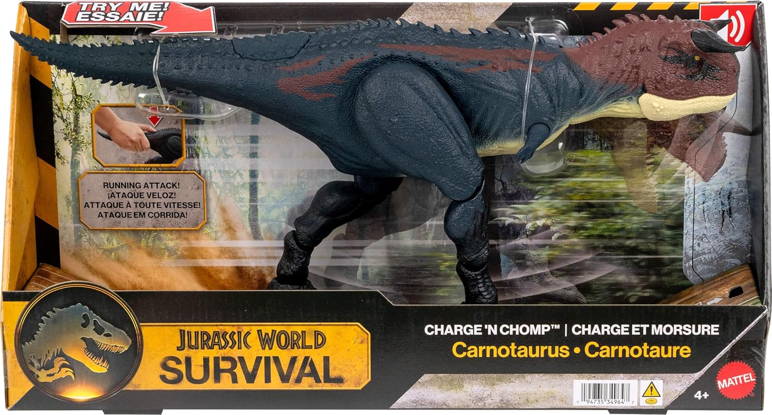 CARNOTAURUS CHARGE N' CHOMP JURASSIC WORLD SURVIVAL MATTEL - Dinoloja ...