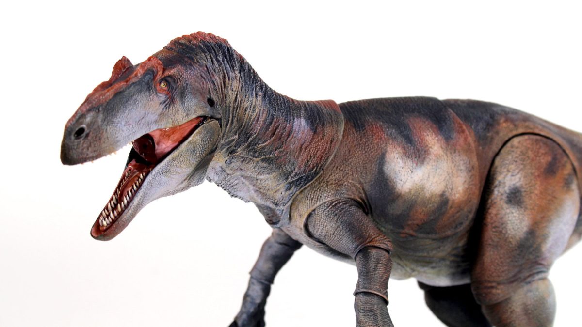 ALLOSAURUS JIMMADSENI 1/18 CYBERZOIC FIGURA DE DINOSSAURO RAPTOR ARTIC ...