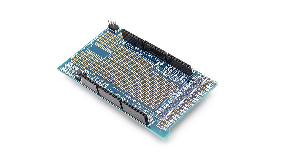Mega Protoshield para Arduino com Mini Protoboard - AutoCore Robótica - Arduino em Fortaleza ...