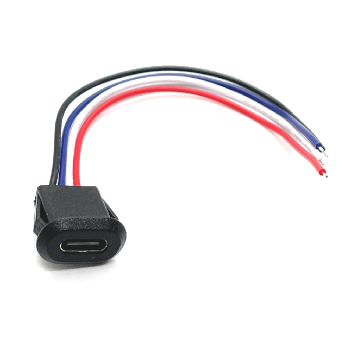 Conector USB Tipo C Fêmea para Painel 4 Vias - AutoCore Robótica ...