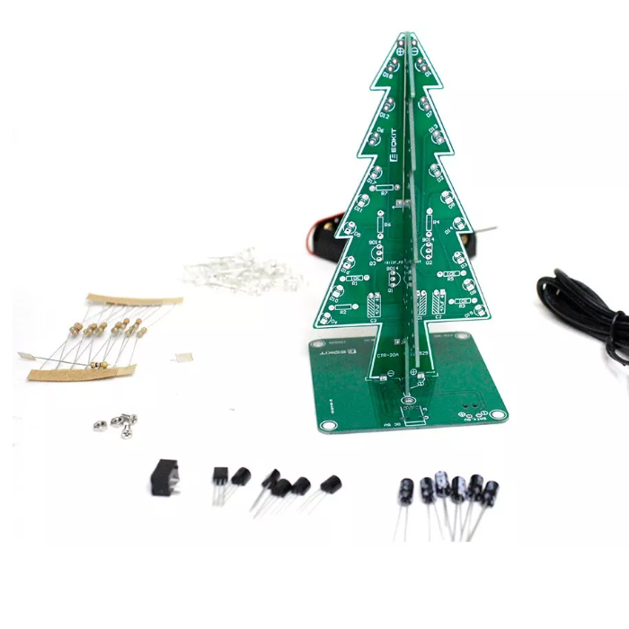 Kit Árvore de Natal DIY 7 Cores - AutoCore Robótica - Arduino em Fortaleza, você encontra aqui!