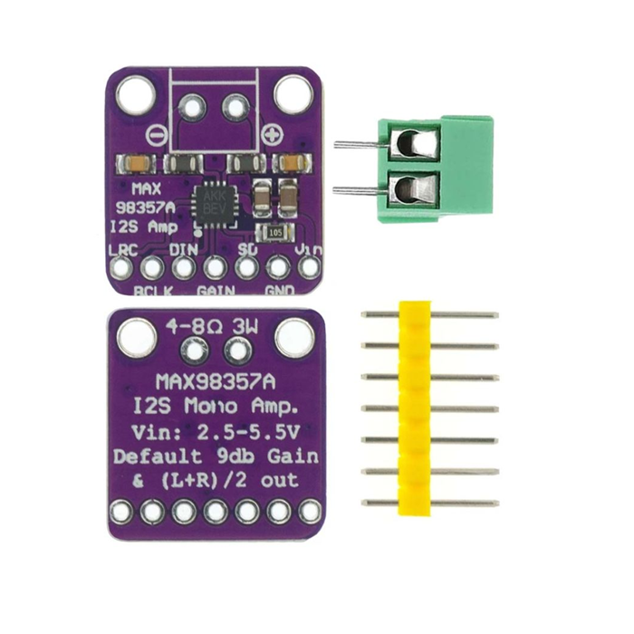 Módulo Amplificador de Áudio I2S MAX98357 - AutoCore Robótica - Arduino ...