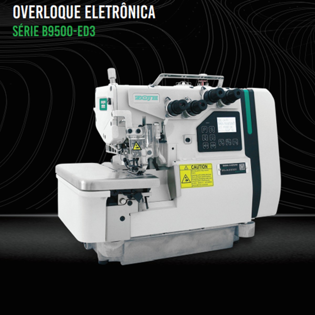 Máquina de Costura Interloque Eletrônica Direct Drive Zoje B9500-38-ED ...