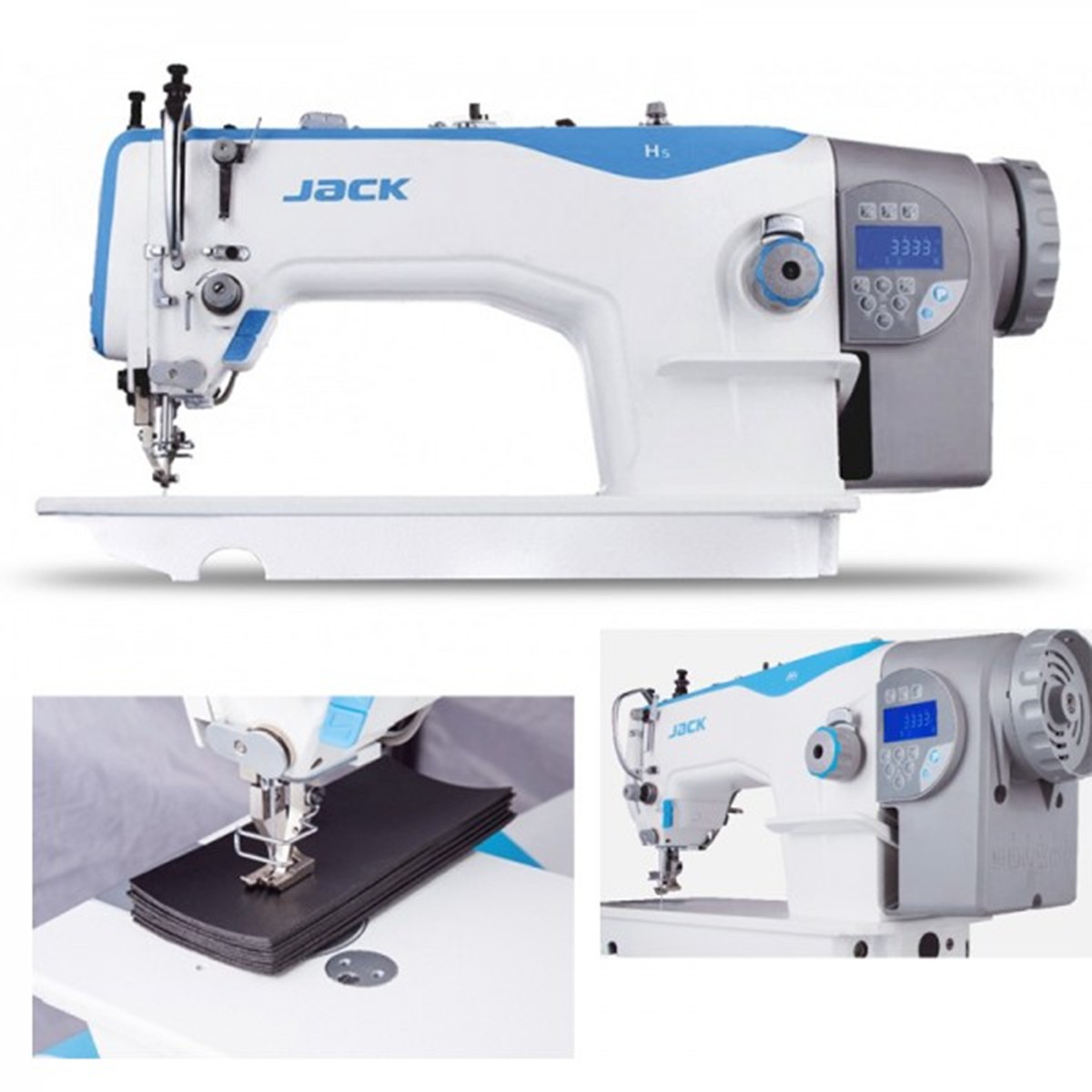 Máquina Reta Transporte Duplo Eletrônica Direct Drive Jack H5 - Plamaq ...