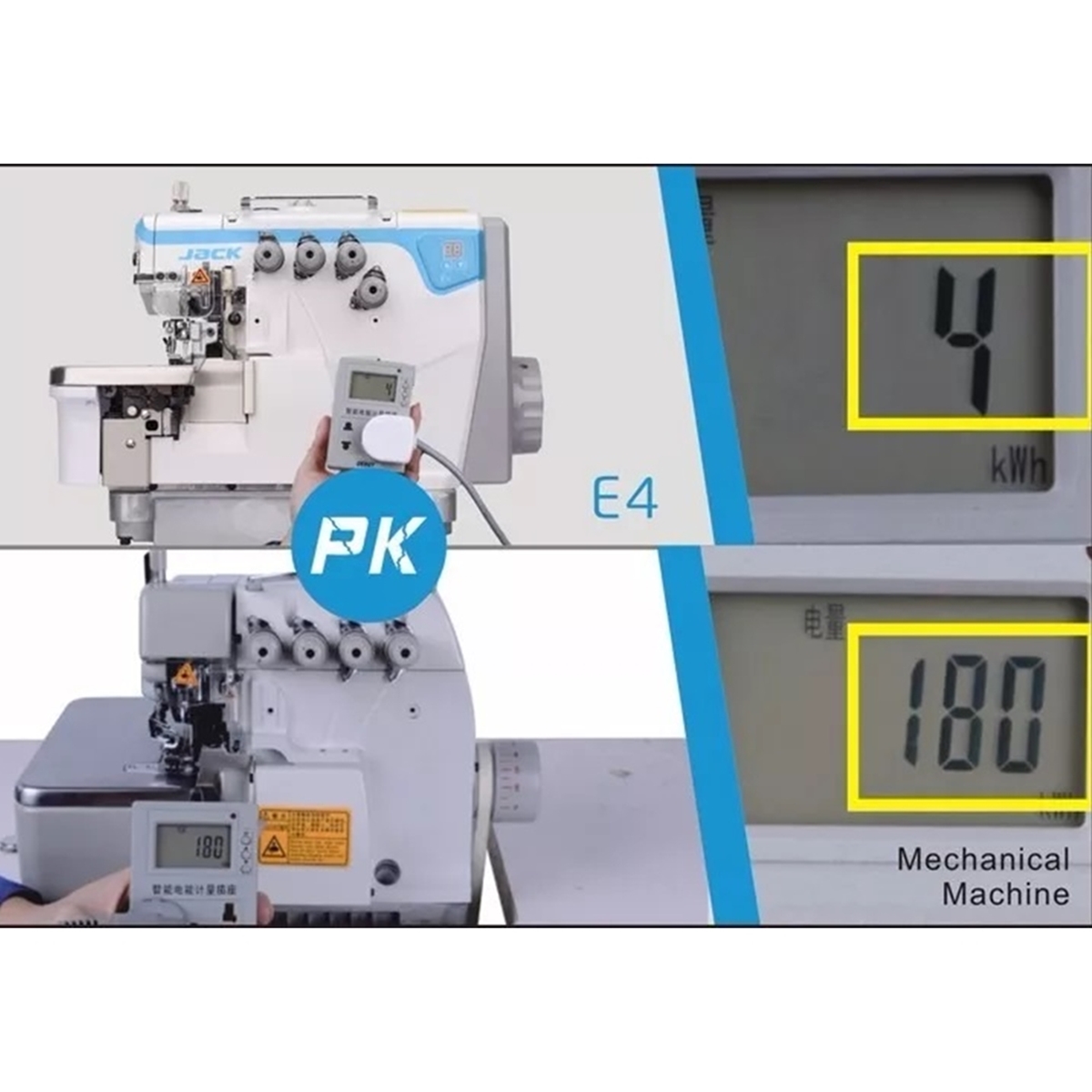 Máquina de Costura Interloque Direct Drive Jack JK-E4S-5 - Plamaq Máquinas de Costura