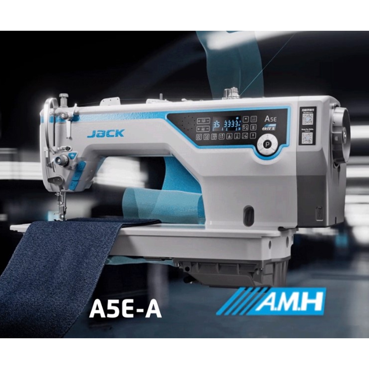 Máquina de Costura Reta Eletrônica Direct Drive Jack A5E-A AMH - Plamaq Máquinas de Costura