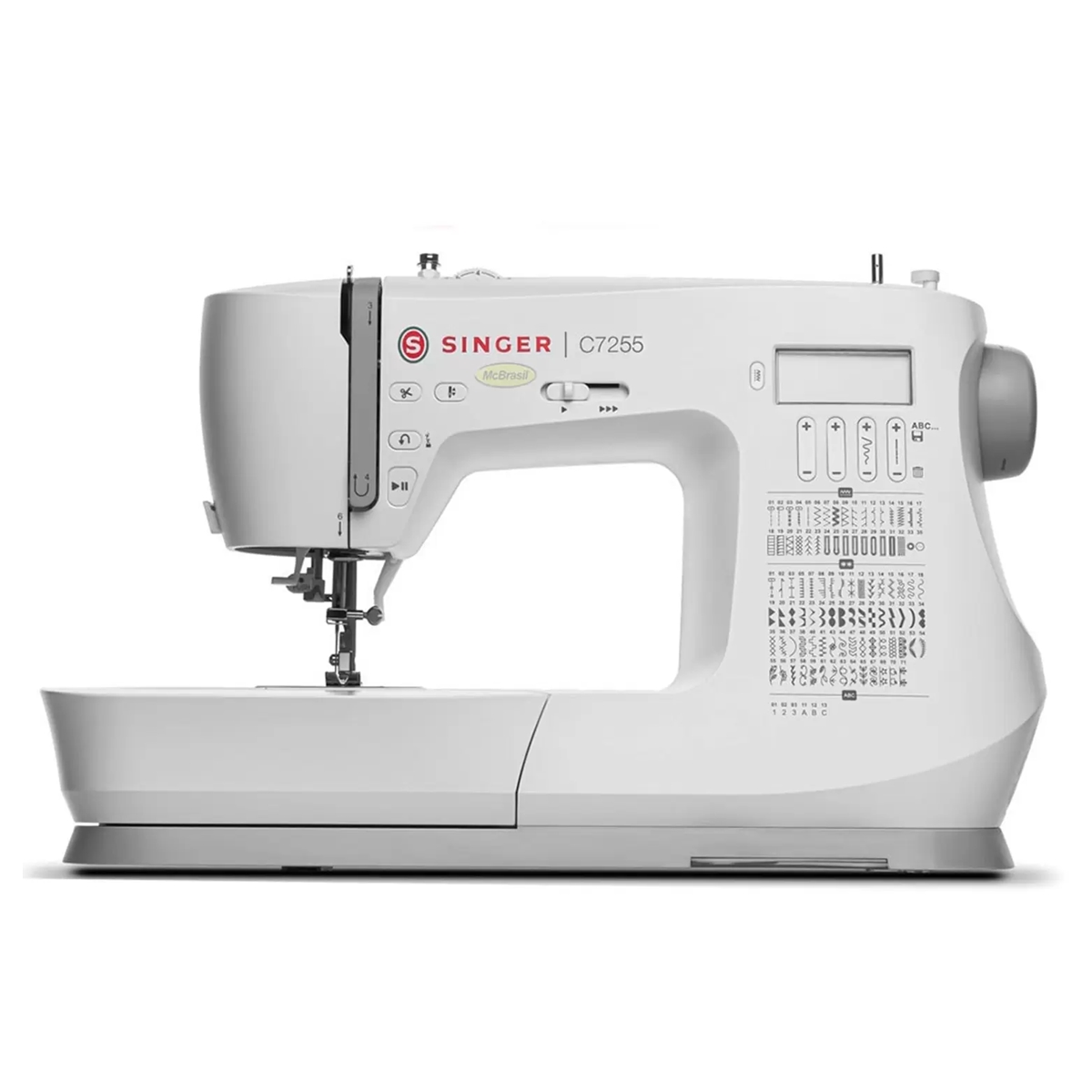 Máquina de Costura Doméstica Eletrônica Singer C7255 - Plamaq Máquinas ...