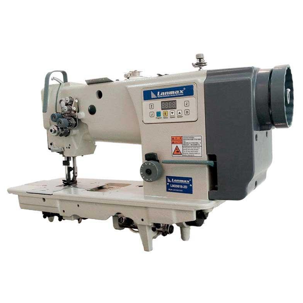 Máquina de Costura Transporte Triplo Direct Drive 2 Agulhas Lanmax LM ...