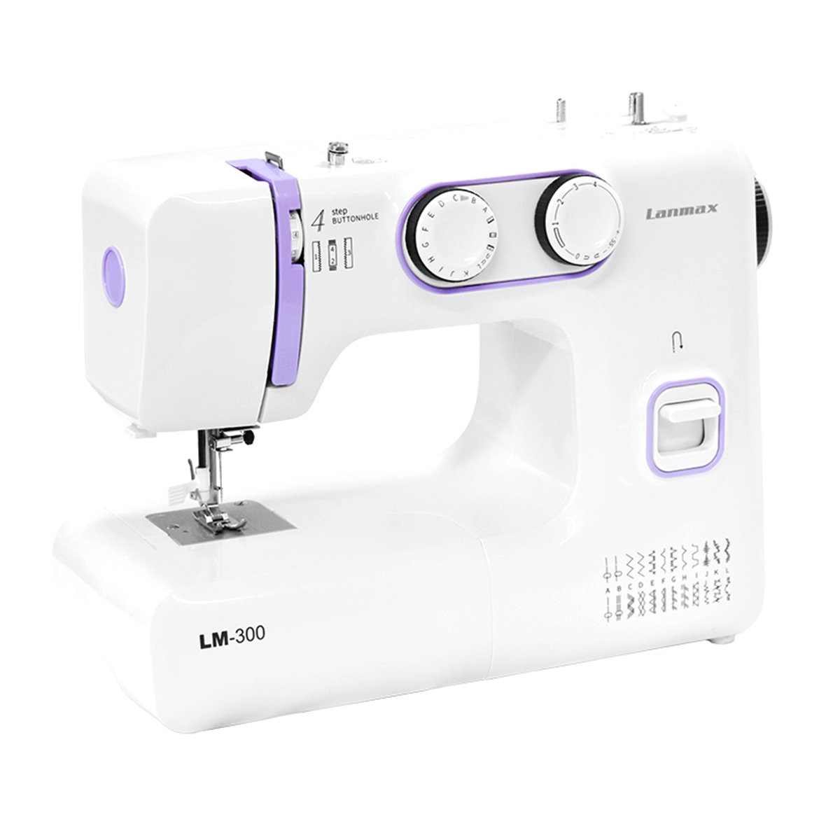 Máquina de Costura Doméstica Lanmax LM-300 Bivolt - Plamaq Máquinas de ...