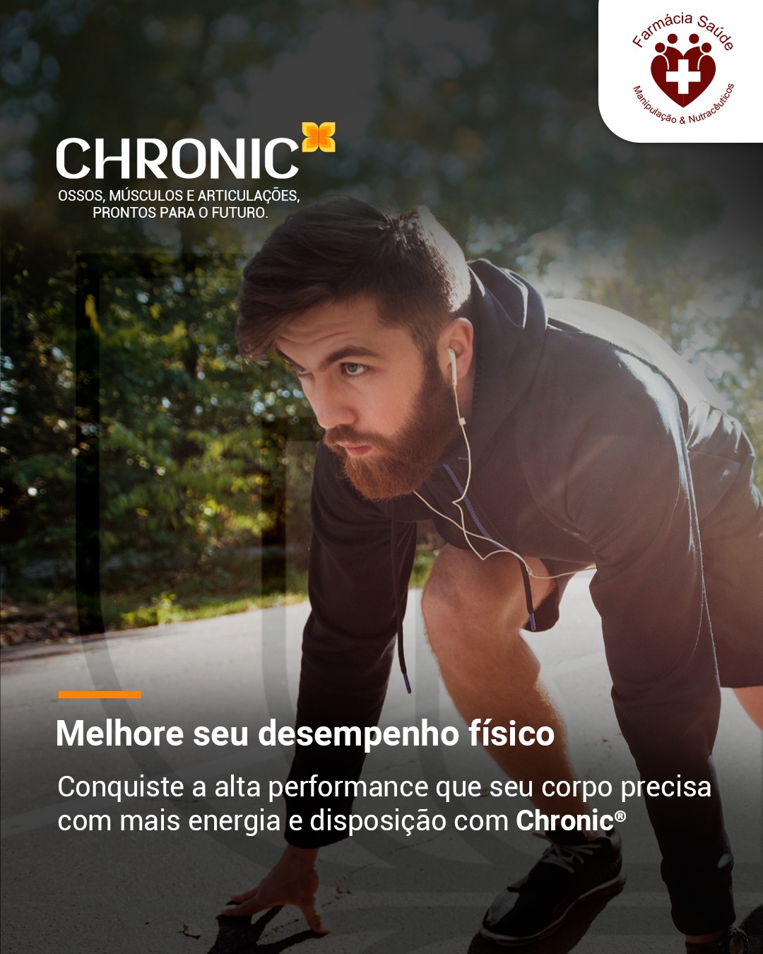 Chronic ® 500mg 30 Cápsulas - FarmáciaSaúde | Farmácia de Manipulação