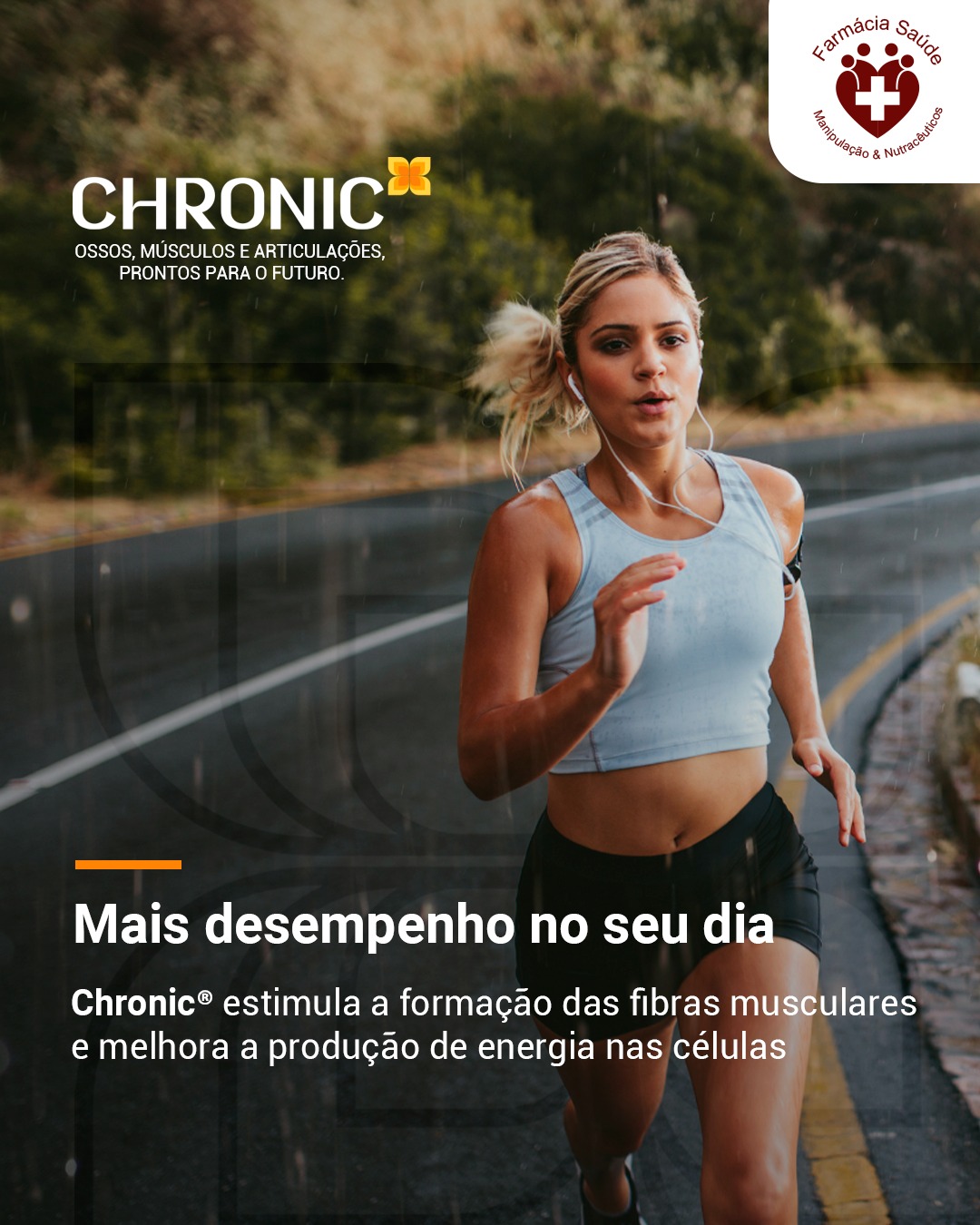 Chronic ® 500mg 30 Cápsulas - FarmáciaSaúde | Farmácia de Manipulação