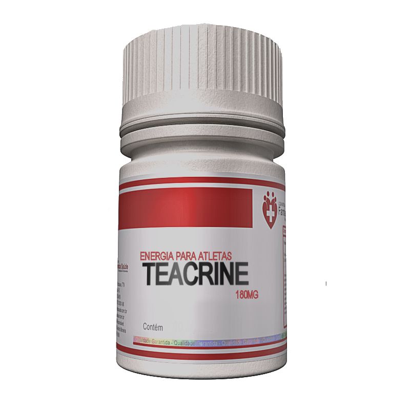 Teacrine 180mg 30 cápsulas - FarmáciaSaúde | Farmácia de Manipulação