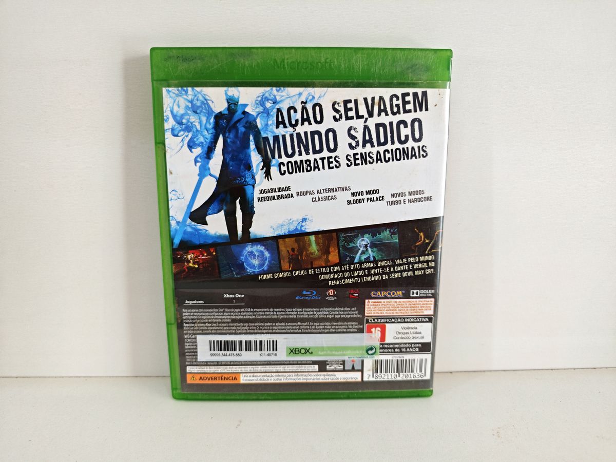 DMC - Devil May Cry Xbox One Original - Seminovo - Gameplay do Boy