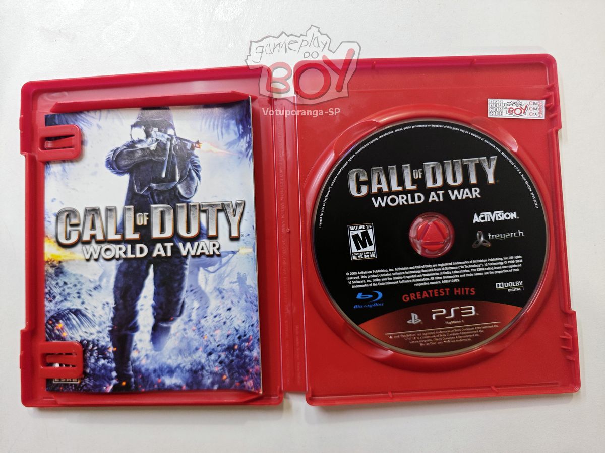 Call Of Duty World At War - PS3 - Seminovo - Gameplay do Boy
