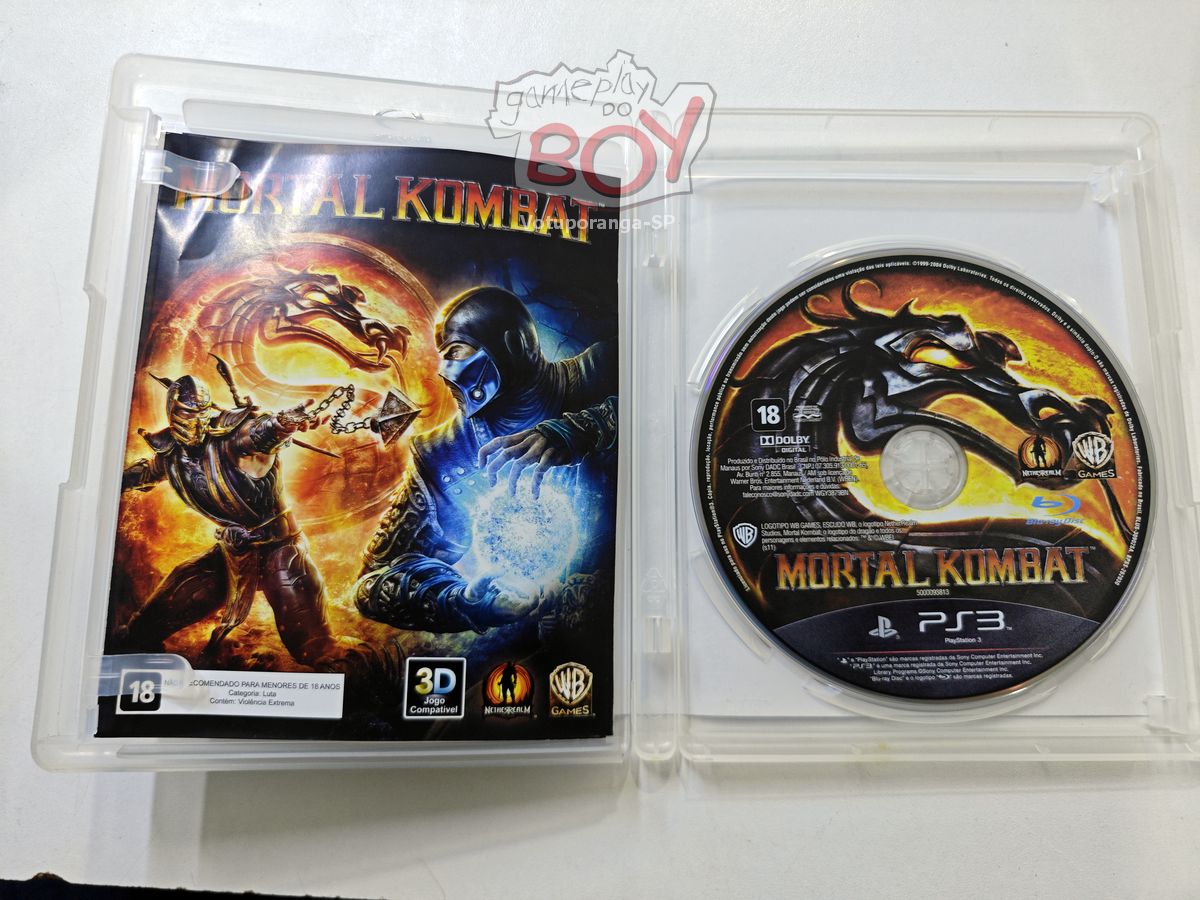 Mortal Kombat 9 Komplete Edition PS3 - Seminovo - Gameplay do Boy