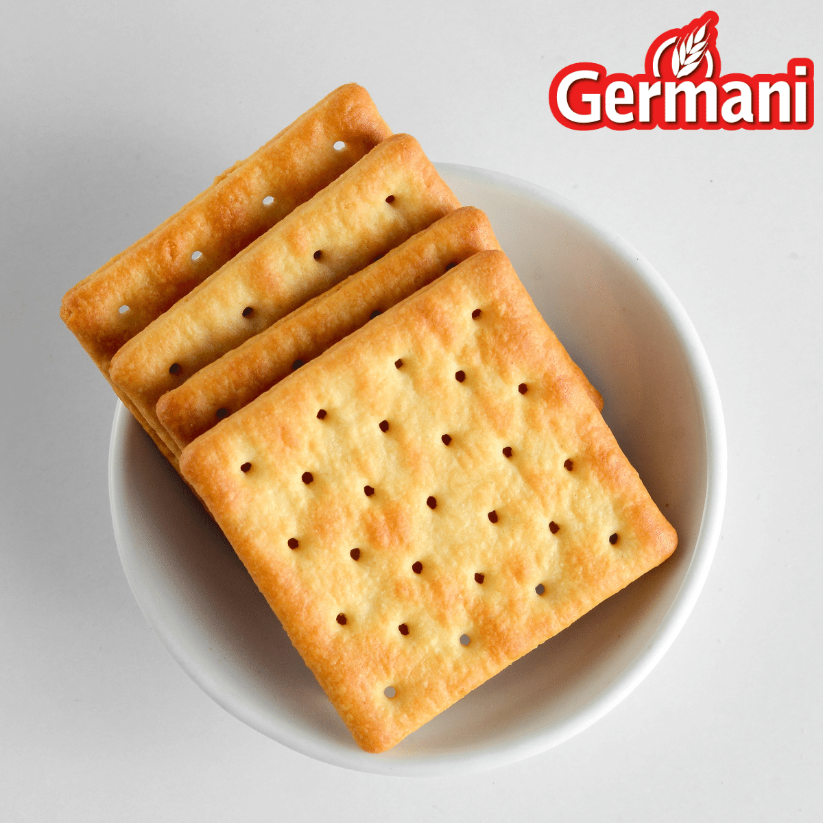 Biscoito Cream Cracker Germani 345G, Germani Alimentos, Biscoito ...