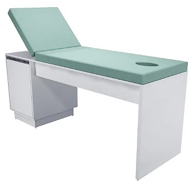 Maca hospitalar fixa, balcão em MDF, 1 porta. - Medical Company