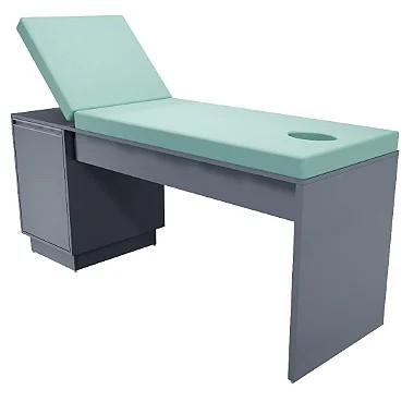 Maca hospitalar fixa, balcão em MDF, 1 porta. - Medical Company