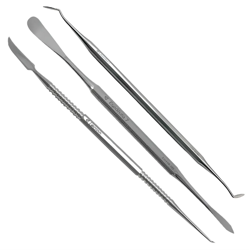 Kit Hollemback 3S + Lecron + Espátula 7 Oitavado - Medical Company