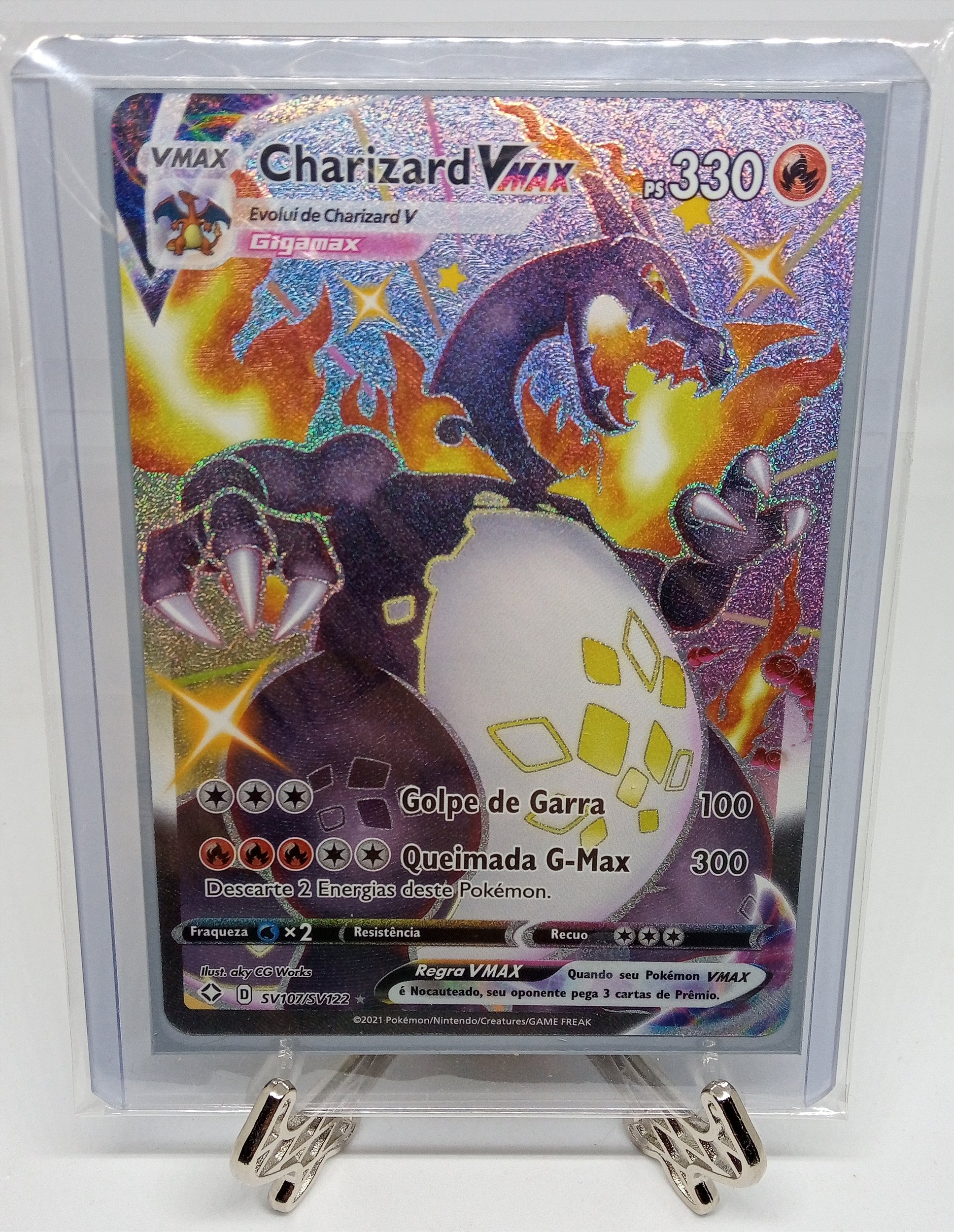 Charizard-VMAX (SV107/SV122) - Carta Avulsa Pokemon - Planeta Nerd-Geek
