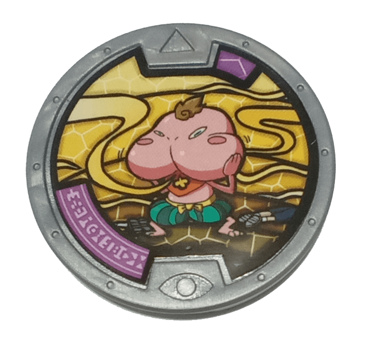 Flatundo / Cheeksqueek - Medalha Yokai Watch Série 2 - Planeta Nerd-Geek