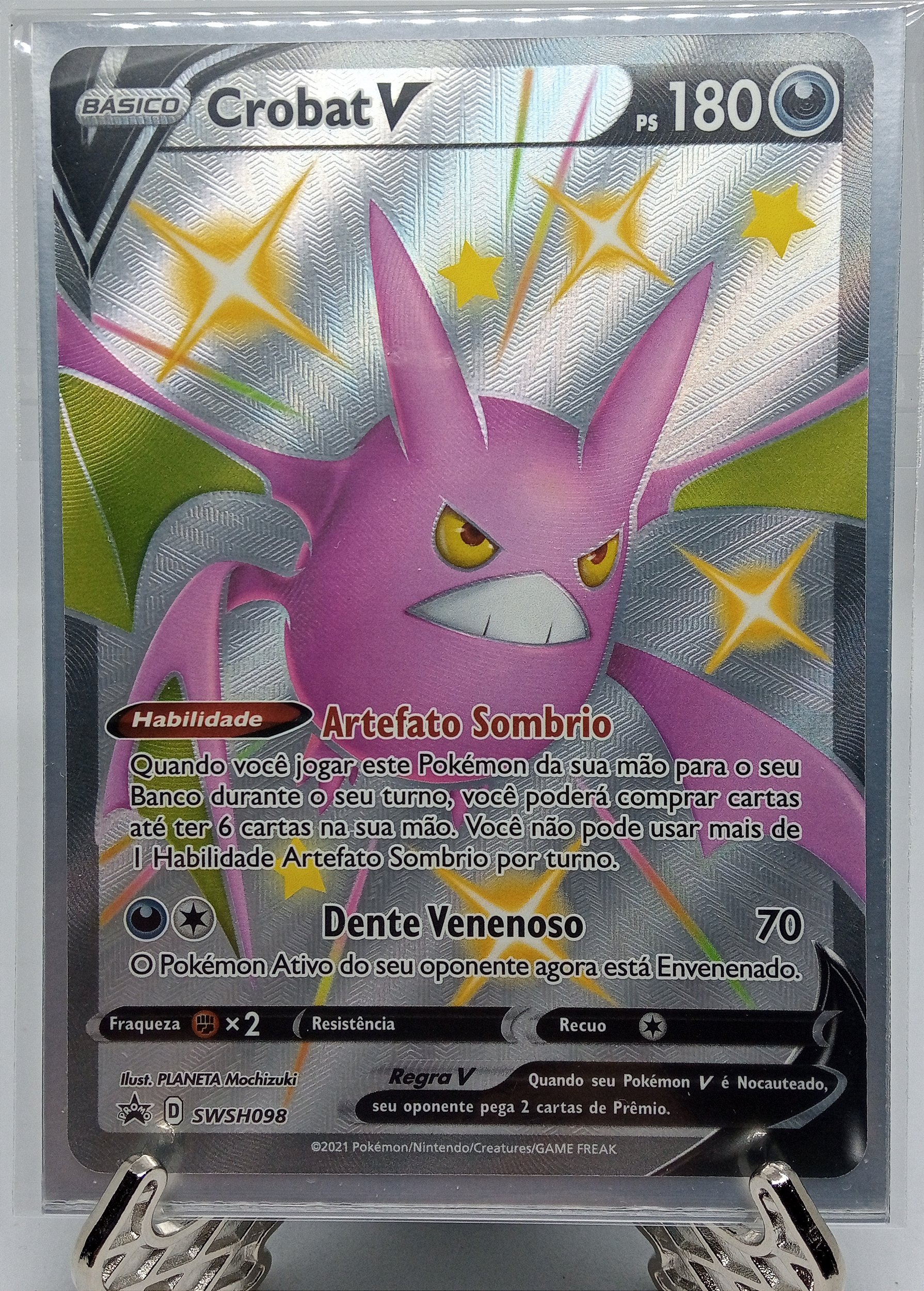 Crobat-V (SWSH098) - Carta Avulsa Pokemon - Planeta Nerd-Geek