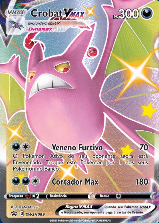Crobat-VMAX (SWSH099) - Carta Avulsa Pokemon - Planeta Nerd-Geek