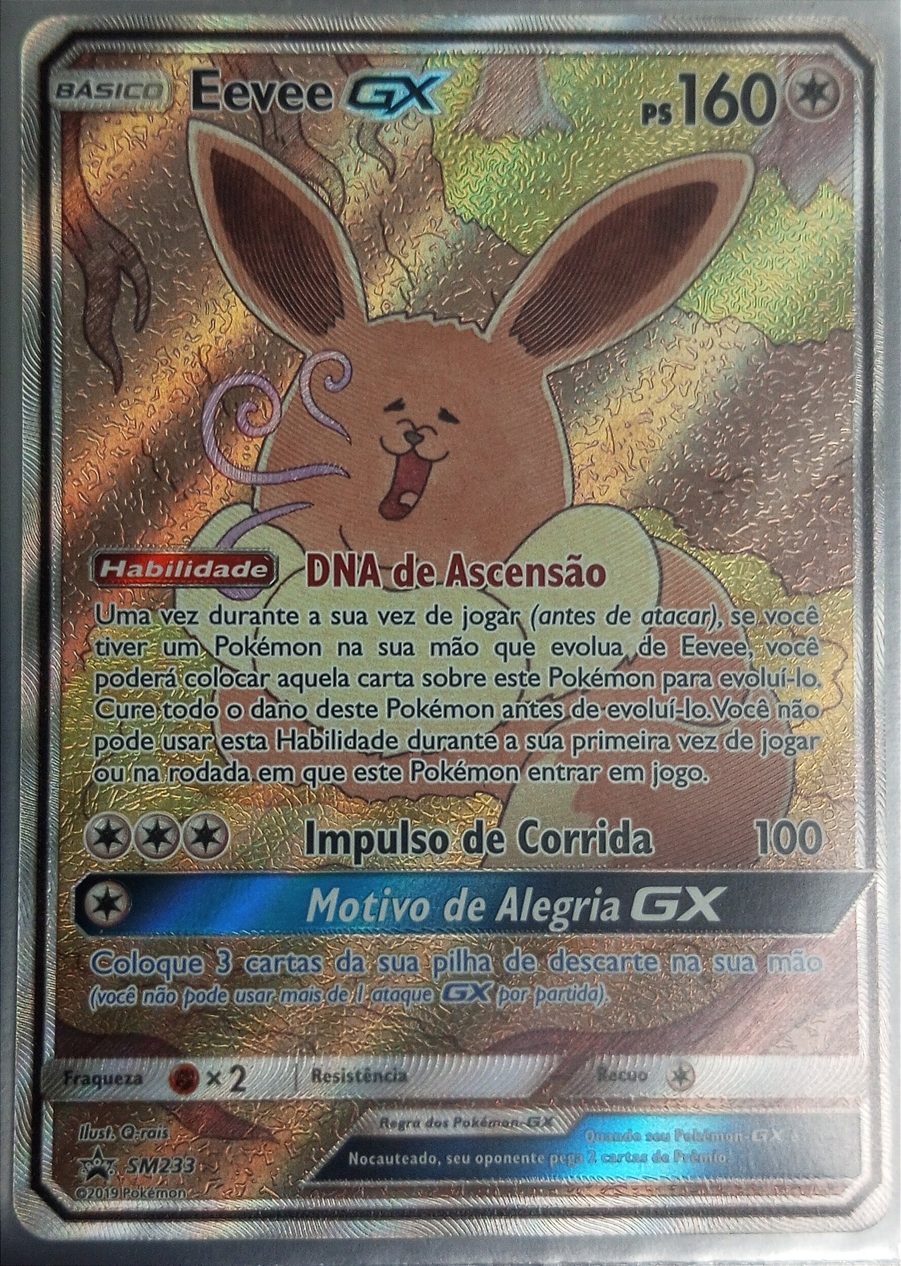 Eevee-GX (SM233) - Carta Avulsa Pokemon - Planeta Nerd-Geek