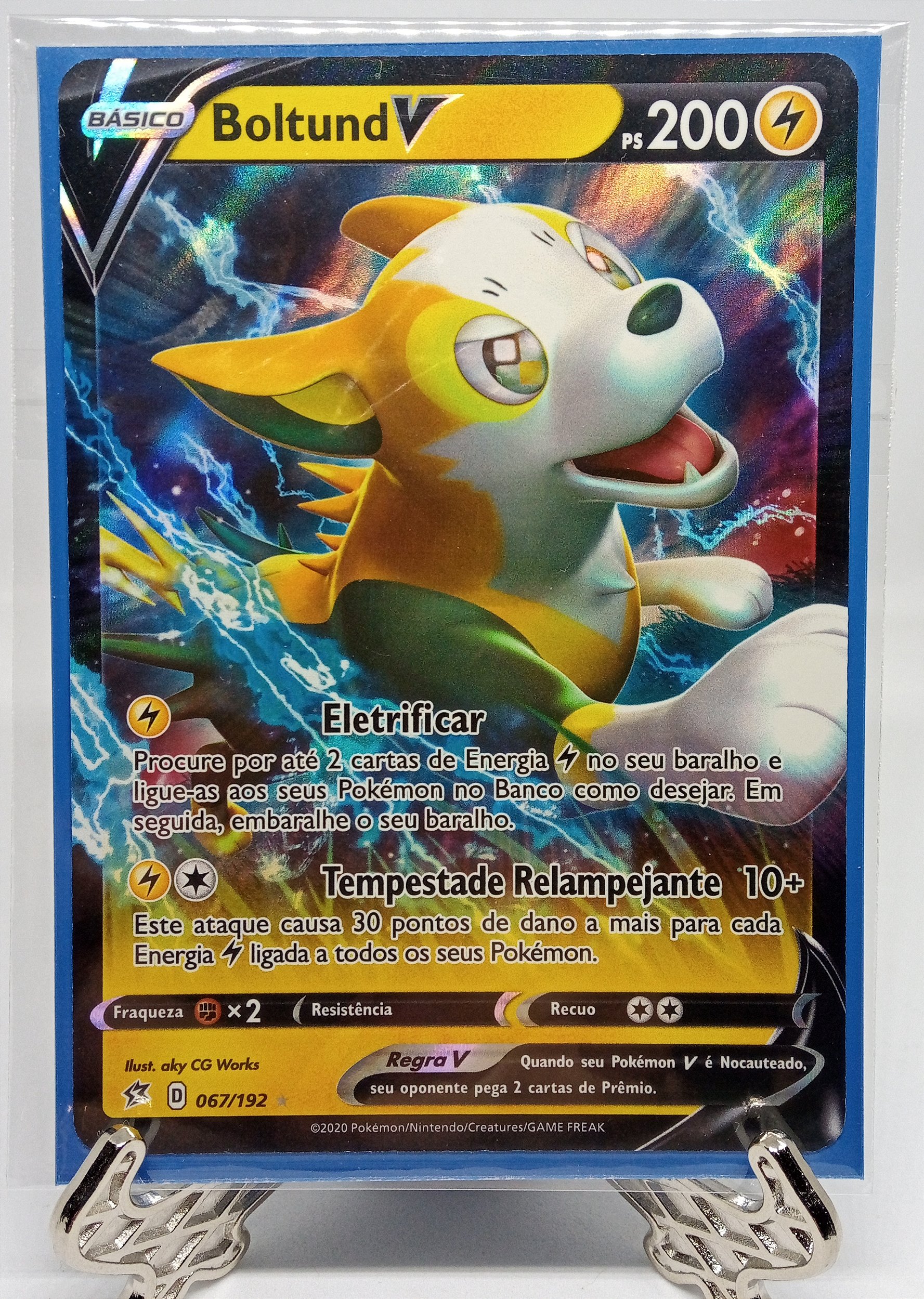 Boltund-V (67/192) - Carta Avulsa Pokemon - Planeta Nerd-Geek