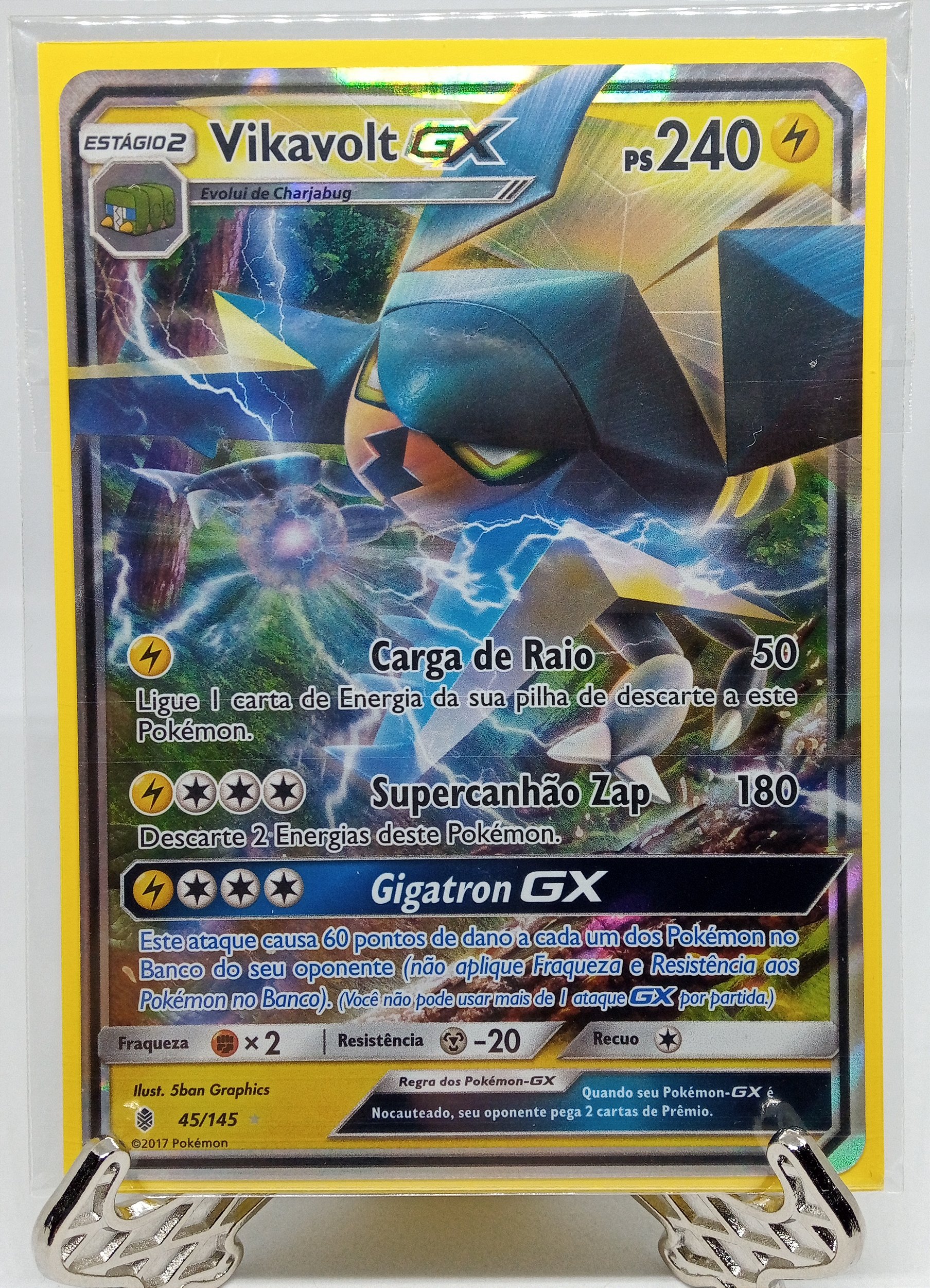Vikavolt-GX (45/145) - Carta Avulsa Pokemon - Planeta Nerd-Geek