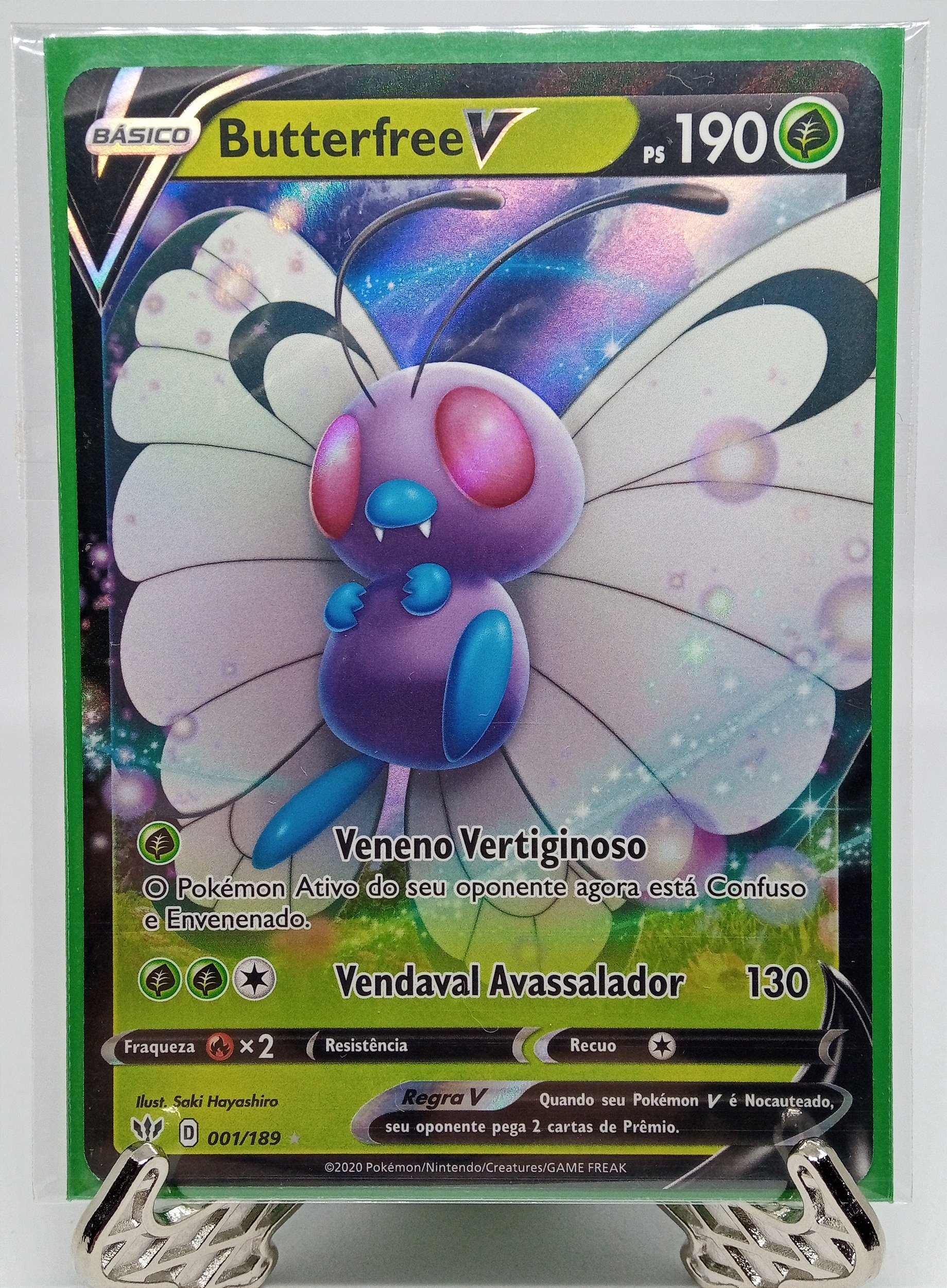 Butterfree-V (1/189) - Carta Avulsa Pokemon - Planeta Nerd-Geek