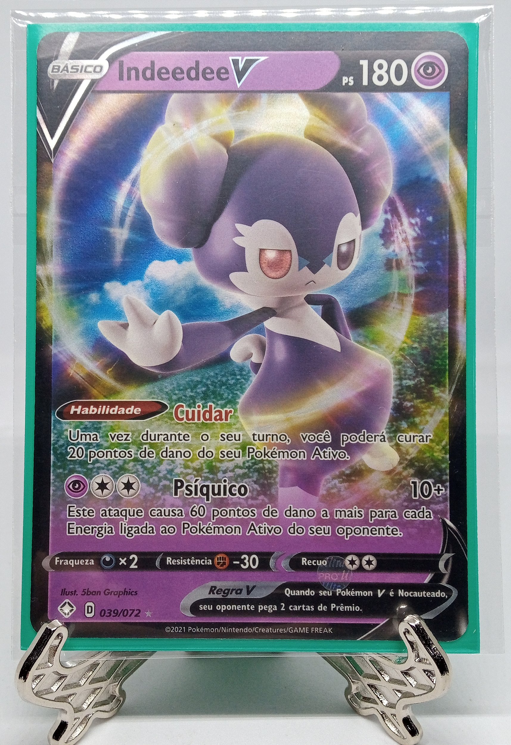 Indeedee-V (39/72) - Carta Avulsa Pokemon - Planeta Nerd-Geek