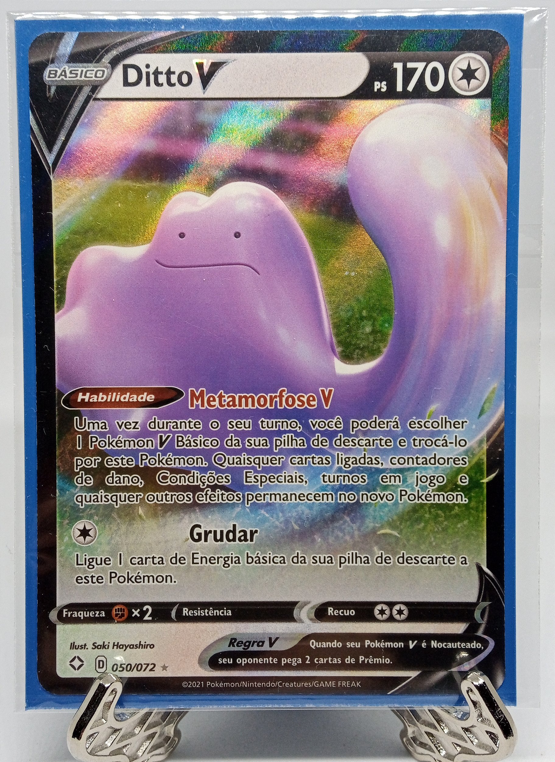 Ditto-V (50/72) - Carta Avulsa Pokemon - Planeta Nerd-Geek