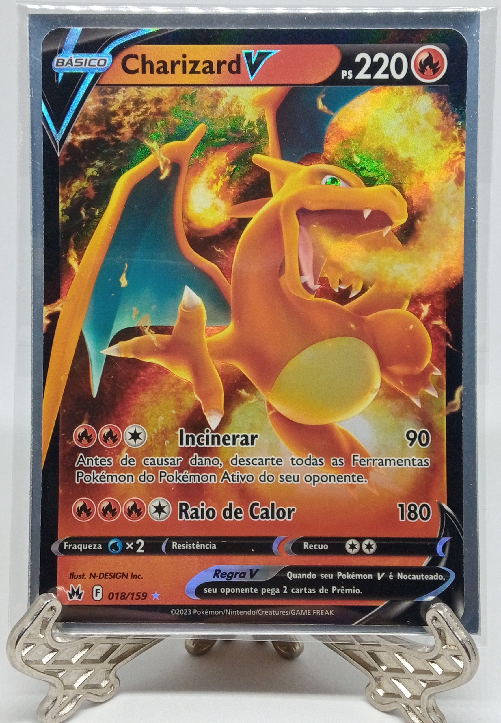 Charizard-V (018/159) - Carta Avulsa Pokemon - Planeta Nerd-Geek