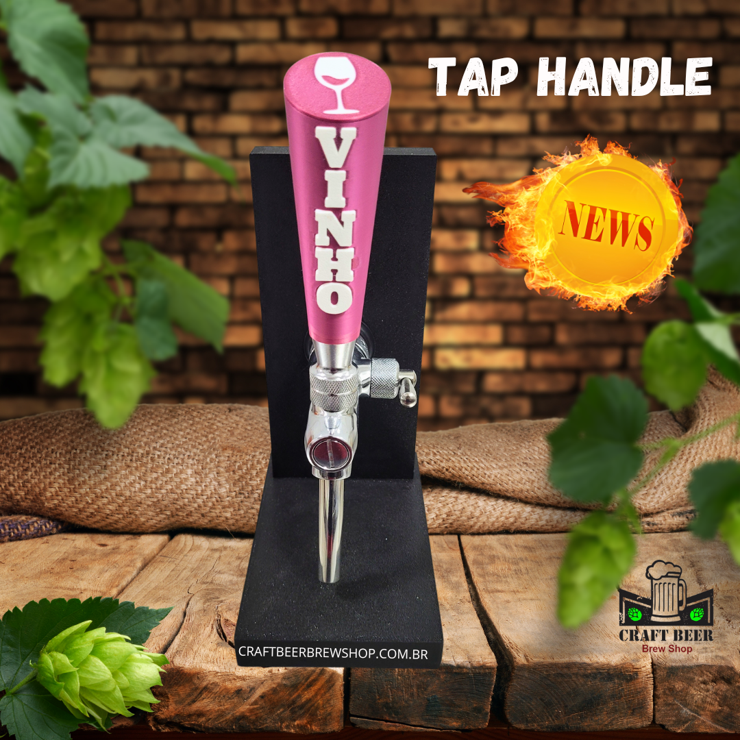 Manopla / Tap Handle Vinho Chopp P/ Torneira De Chopeira - Craft Beer ...