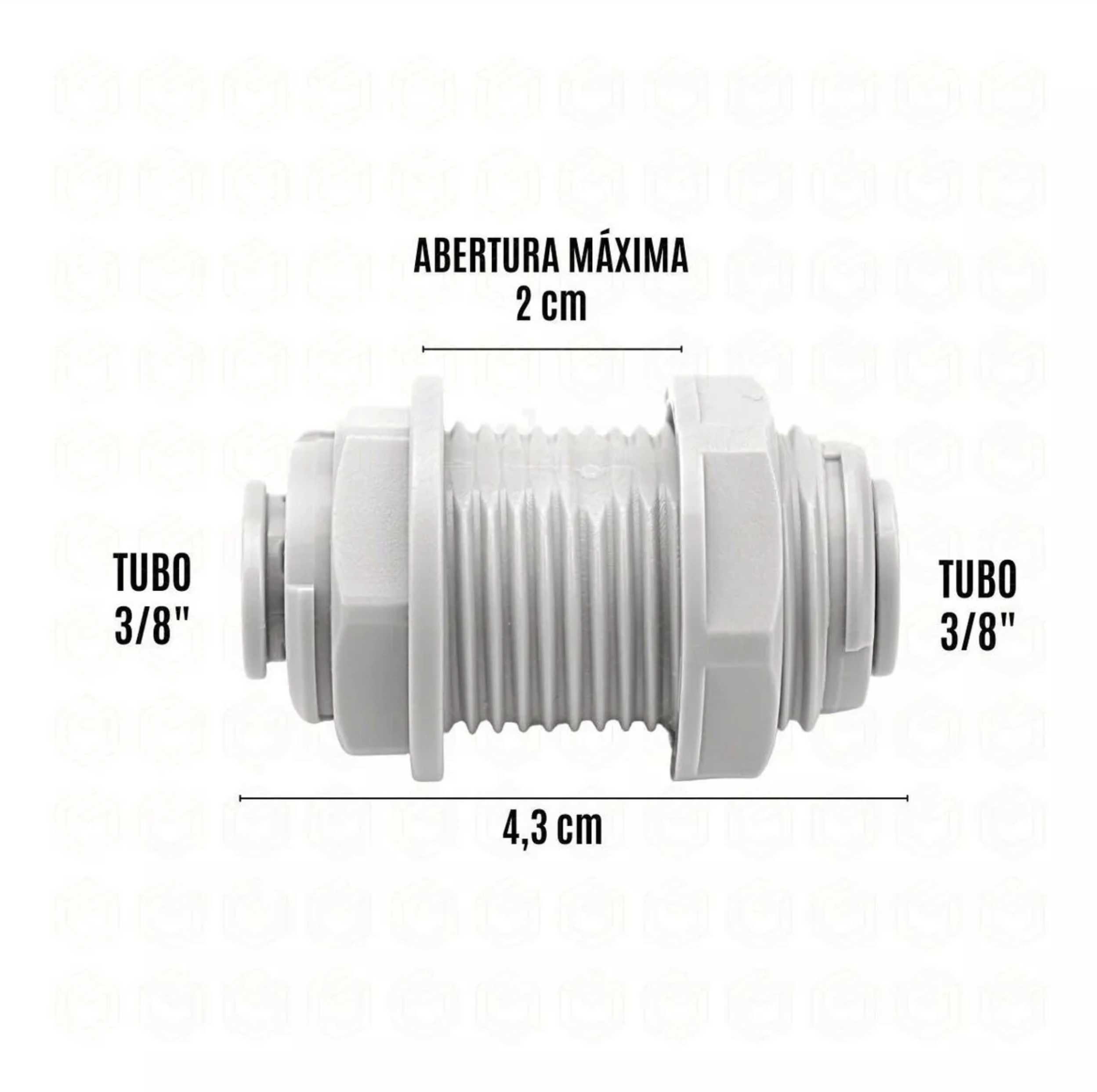 Dmfit Conexão Rápida União Anteparo Tubo 3/8" X Tubo 3/8" - ABU0606 - Craft Beer Brew Shop ...