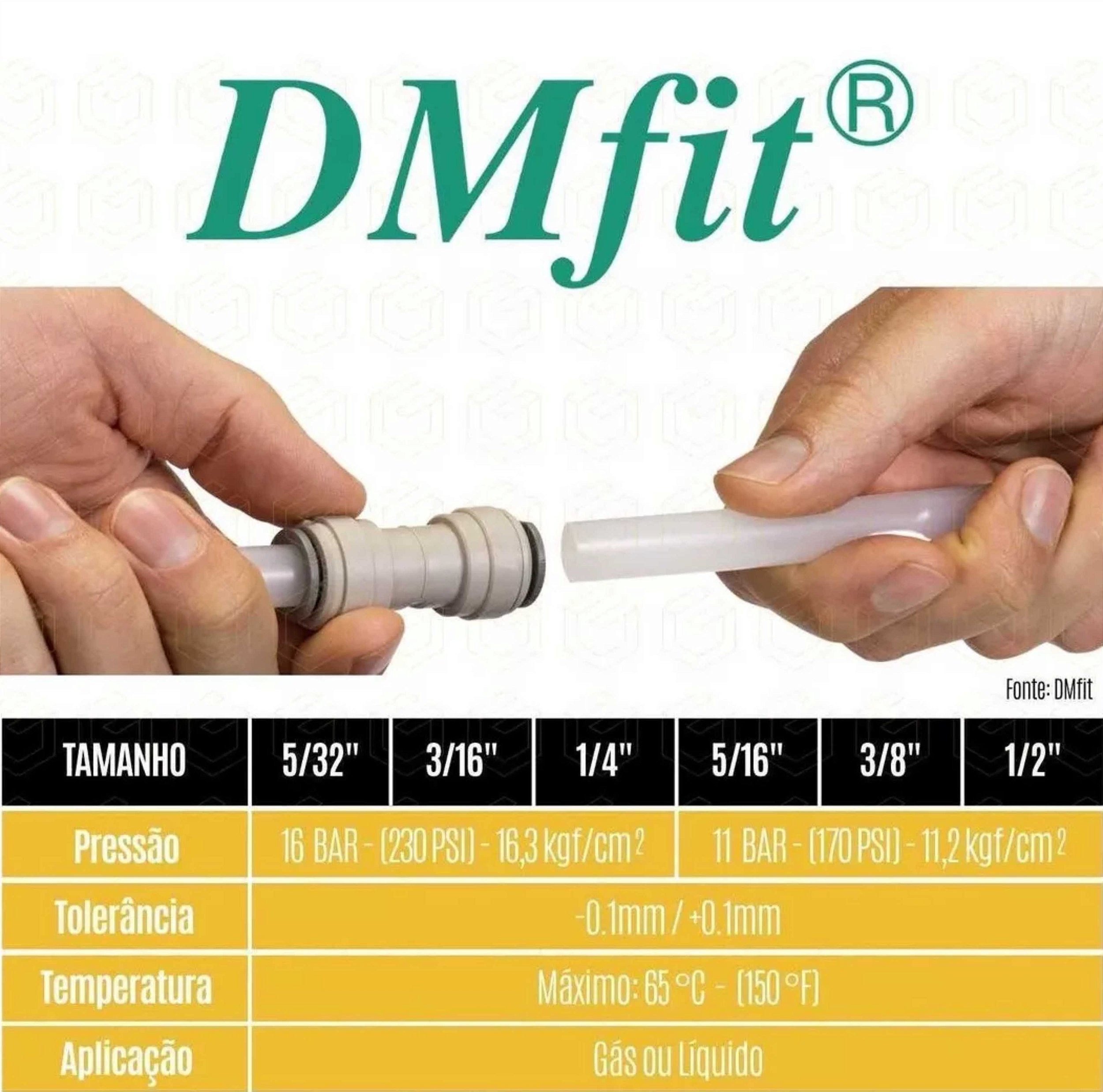 Dmfit Conexão Rápida União Metal 3/8" X Tubo 3/8" - APSUC0606 - Craft Beer Brew Shop cerveja ...