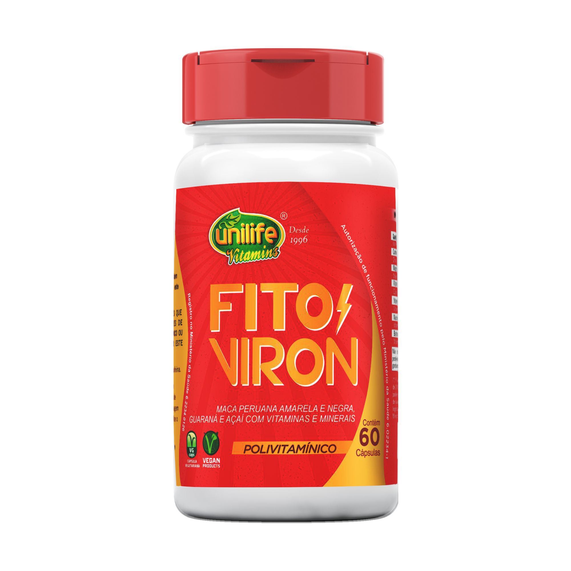 Fito Viron Polivitamínico Unilife 600mg 60 Cápsulas - Reuter Natur ...