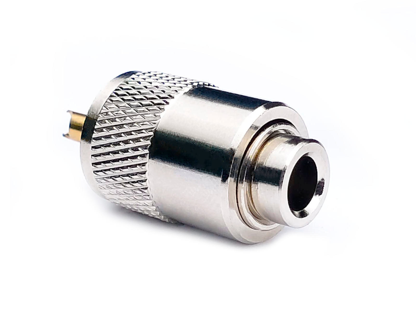 CONECTOR UHF MACHO RG/RGC 213 COM REDUTOR PARA RG 58 - Cabcom - Fios e Cabos