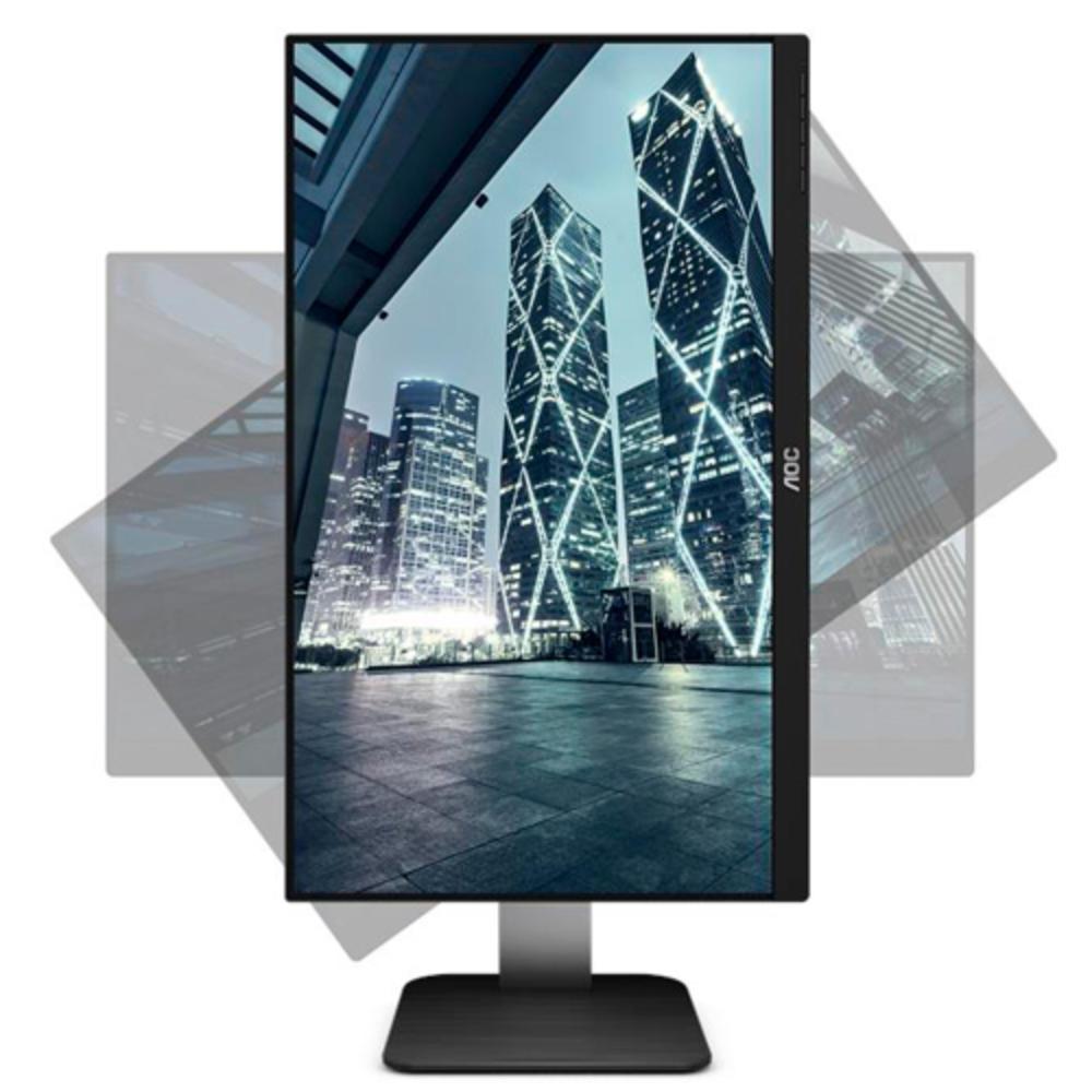 MONITOR AOC 23.8" LED FULL HD DISPLAYPORT/HDMI/VGA USB PIVOT 24P1U ...