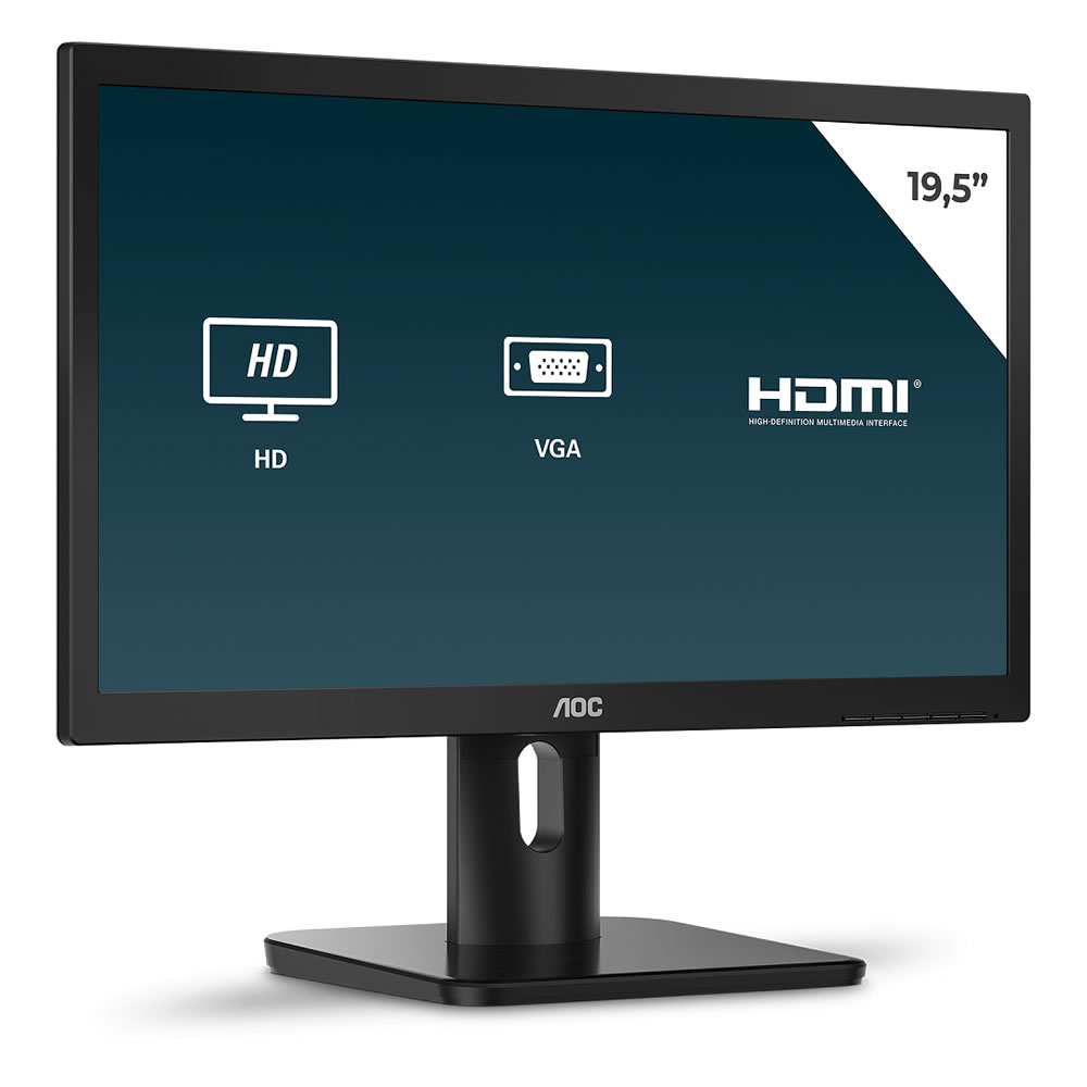 MONITOR AOC 19.5" LED HDMI/VGA 20E1H - Evolutek Informática | O melhor ...