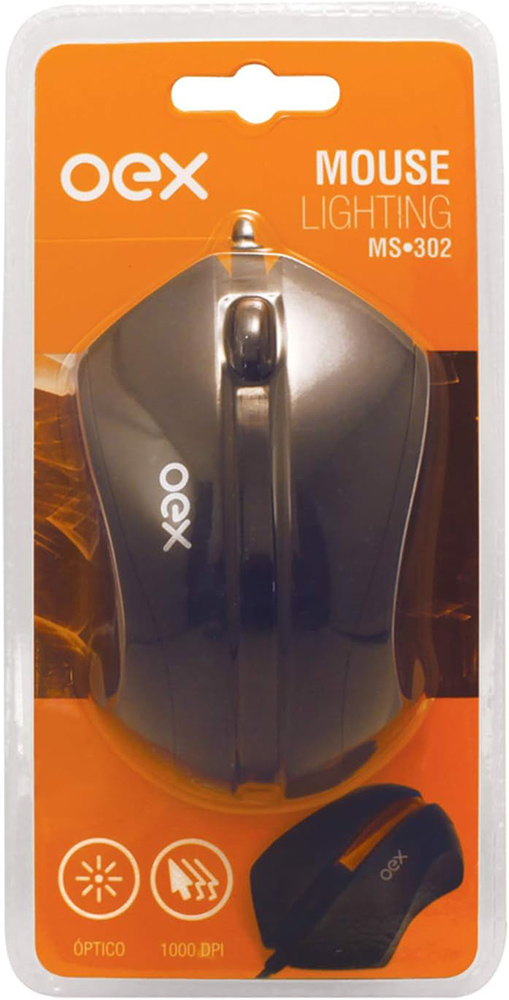 MOUSE OEX LIGHTING 1000DPI MS302 - Evolutek Informática | O melhor ...
