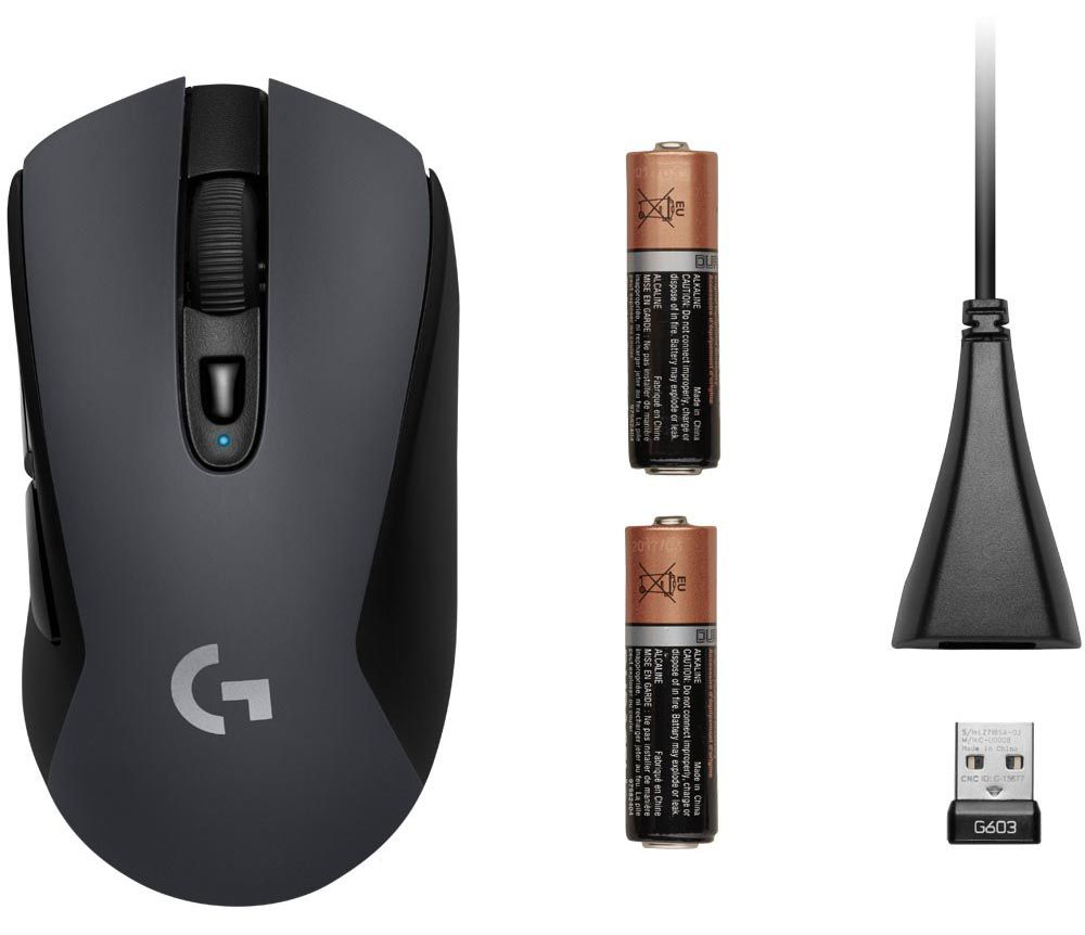 MOUSE GAMER LOGITECH G603 HERO LIGHTSPEED SEM FIO 12000DPI - Evolutek ...