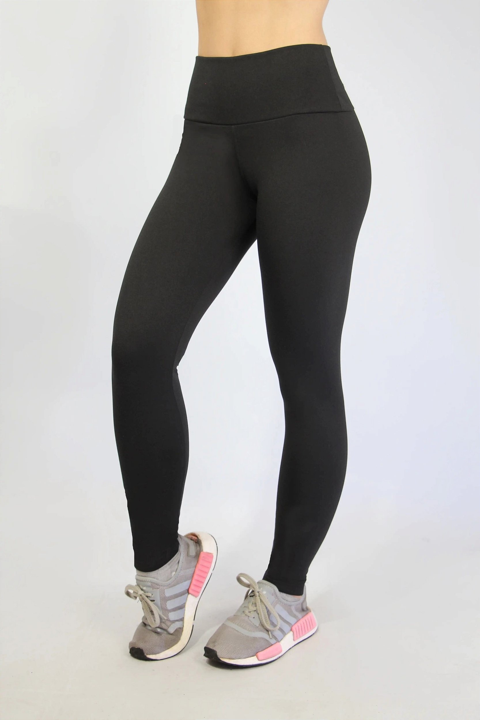 Calça Legging De Frio Flanelada Felpuda Térmica Inverno Cintura Alta ...