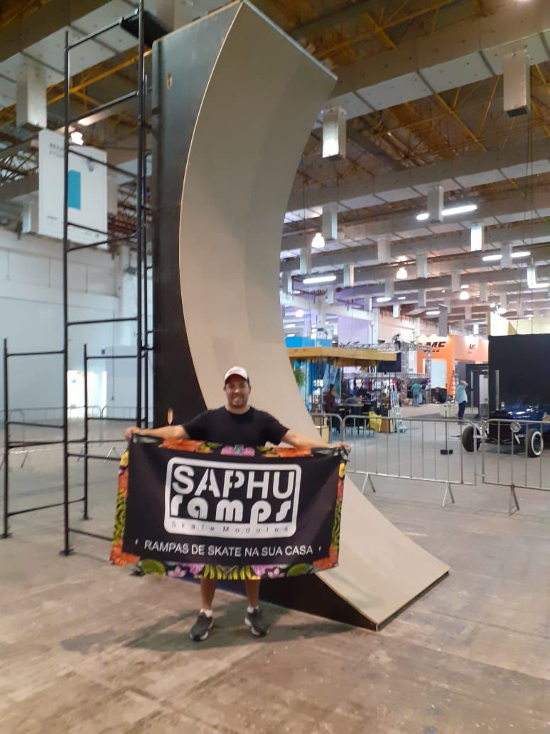 PAREDE CURVA GUERREIRO NINJA AMERICANO - SAPHU RAMPS - Skate Modules