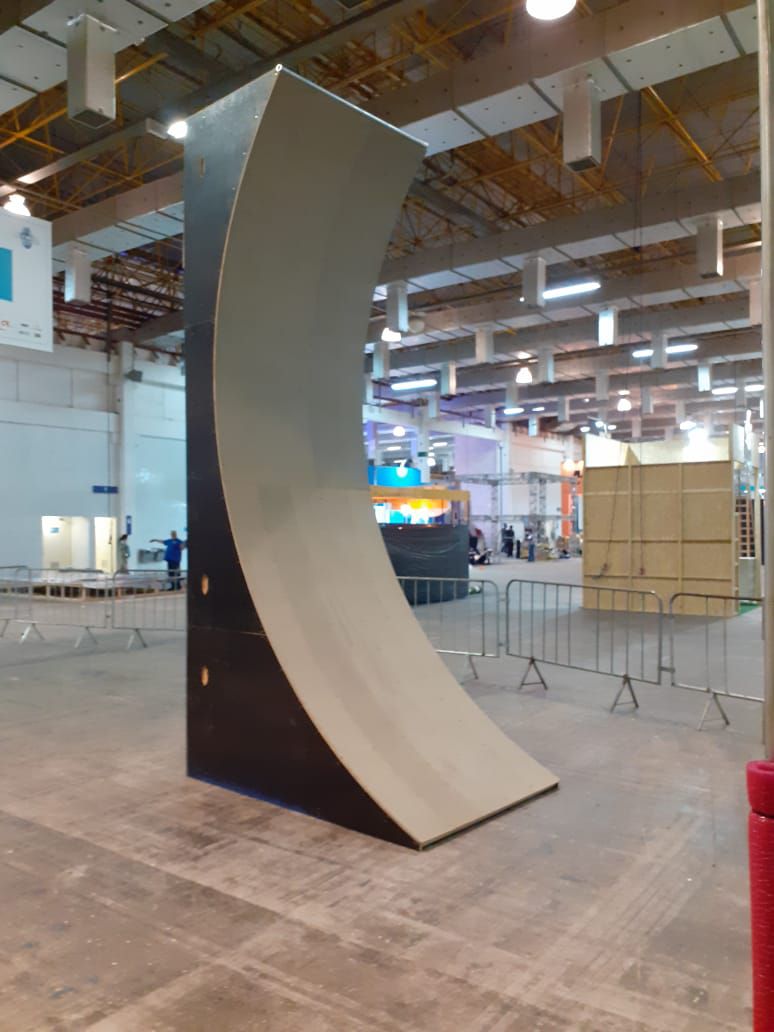 PAREDE CURVA GUERREIRO NINJA AMERICANO - SAPHU RAMPS - Skate Modules