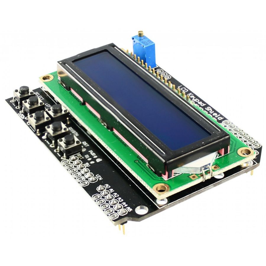 DISPLAY LCD SHIELD COM BOTÕES PARA ARDUINO - 4hobby Indústria e Comércio